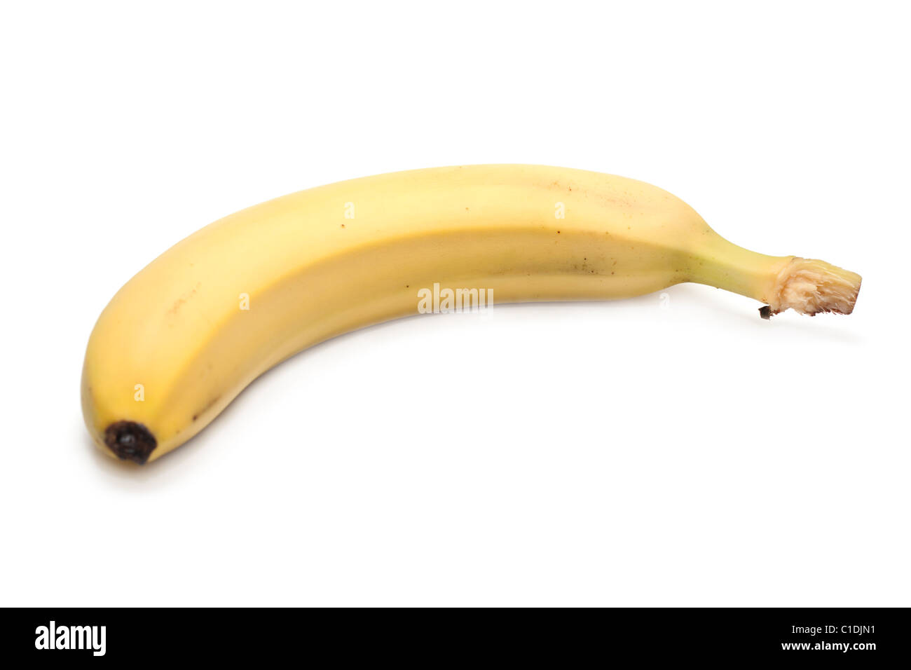 Refined banana, bit, insulated on white background Stock Photo - Alamy