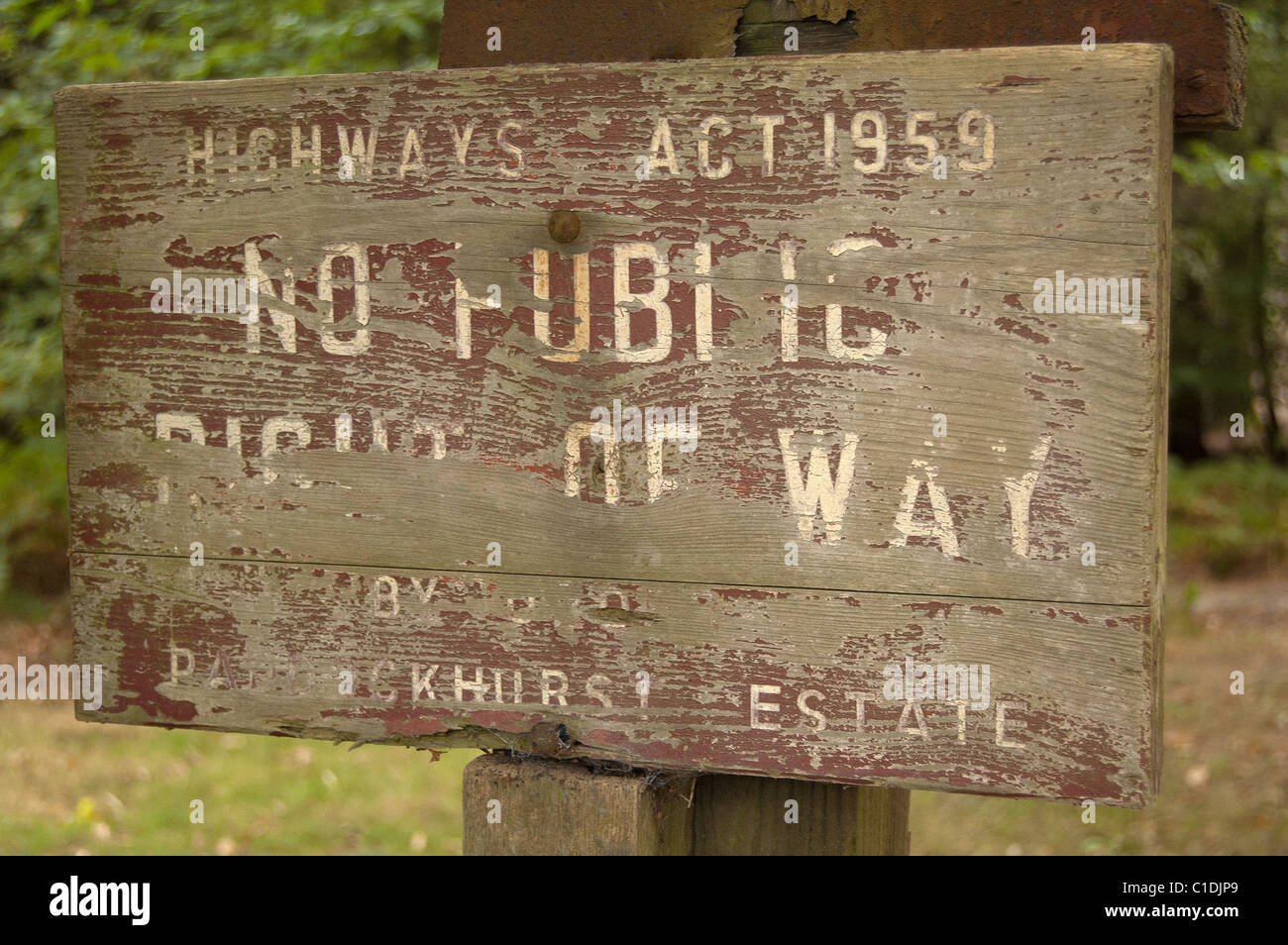 Faded waring sign Stock Photo - Alamy
