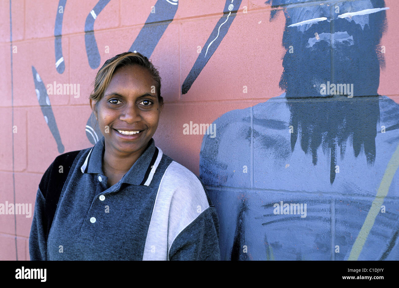 Australia, Northern Territory, aborigenal, Lisa, village of Wallace ...