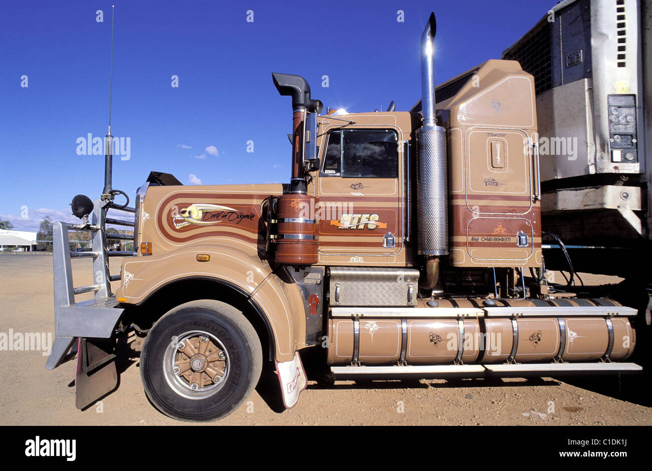 Australia, Northern Territory, road Train Stock Photo - Alamy