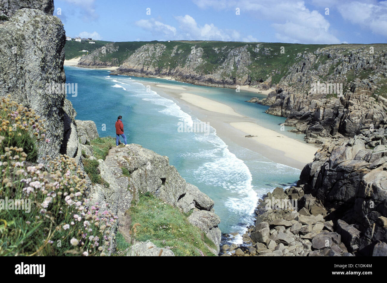 United Kingdom, Cornwall, Cliff Stock Photo - Alamy