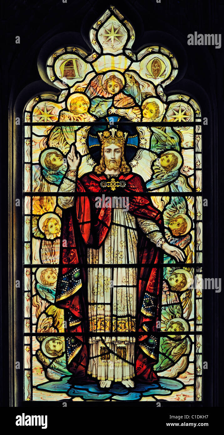 The Risen Christ (detail of East window). Church of Saint James ...