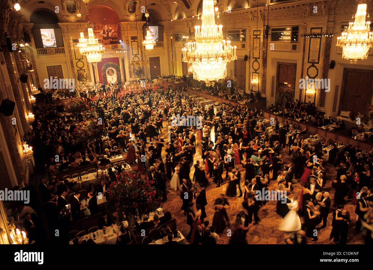 Austria, Vienna, the Kaffeesiederball (Coffee Brewers' Ball) at Hofburg ...