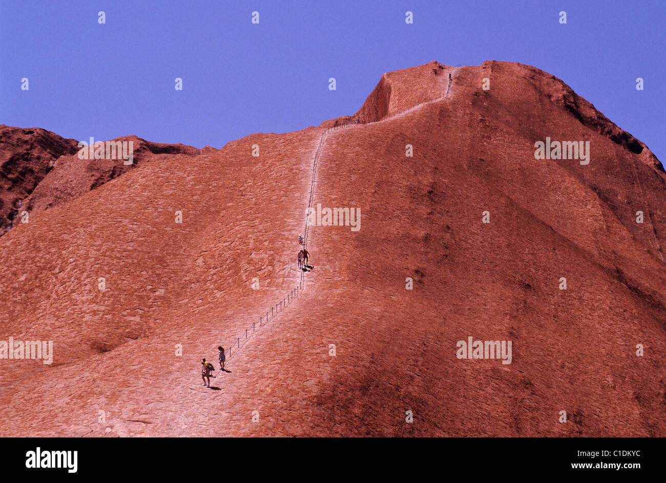 Australia, Northern Territory, Alice Springs, Ayers Rock ascension ...