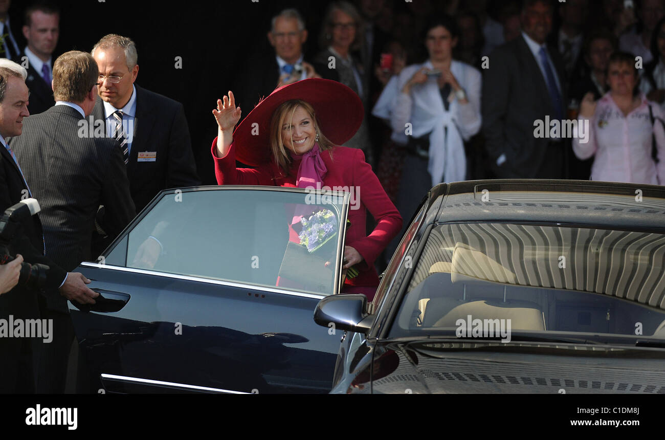 Princess Maxima at the naming of the new VOX Maxima, a tugboat, at the ...