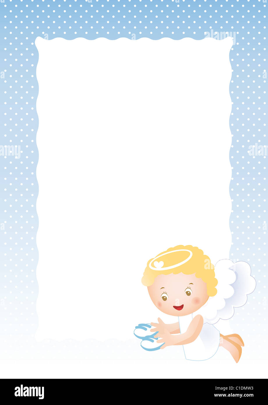Baby frame on born boy Stock Photo - Alamy