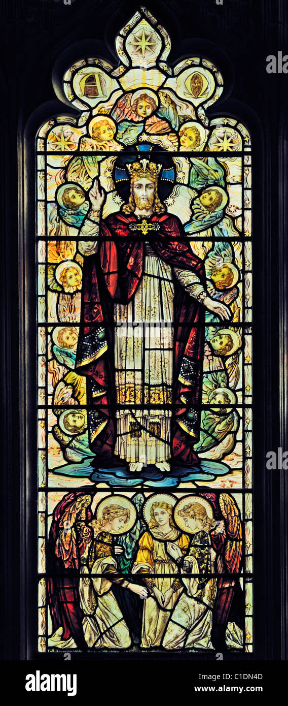 Christ in Majesty; detail of East window. Church of Saint James ...