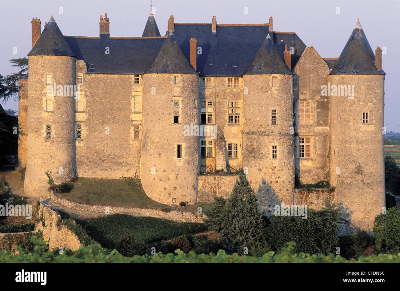 France, Indre et Loire, Touraine, Luynes castle Stock Photo - Alamy