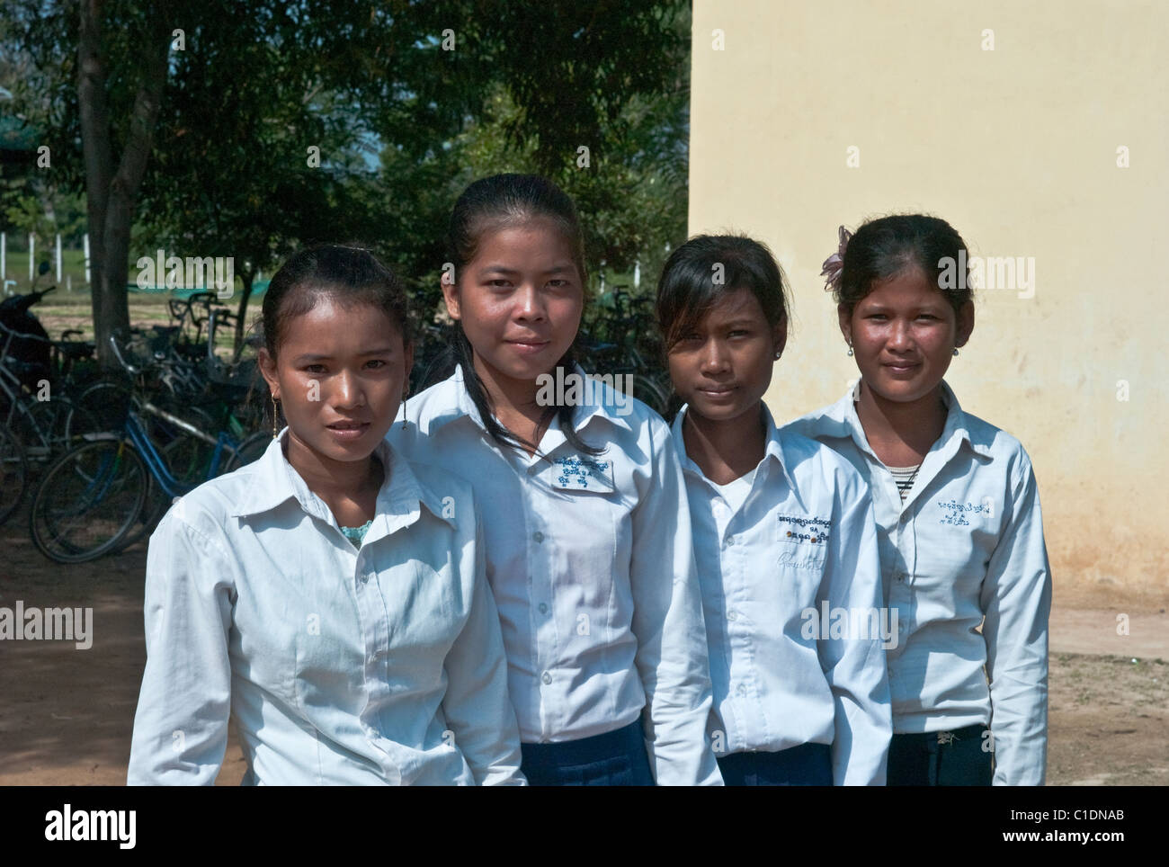 Cambodia school girls hi-res stock photography and images - Alamy