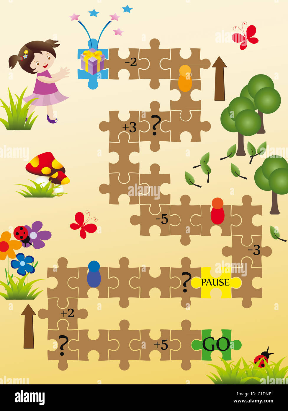 Nice board game for kids Stock Photo - Alamy