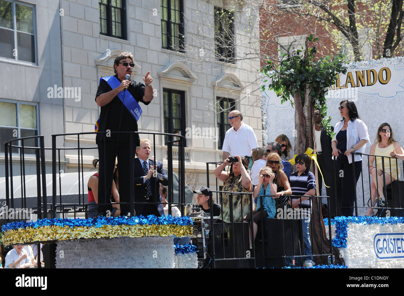 Tony Orlando acts as the Grand Marshall of the Greek Parade on 5th Ave ...
