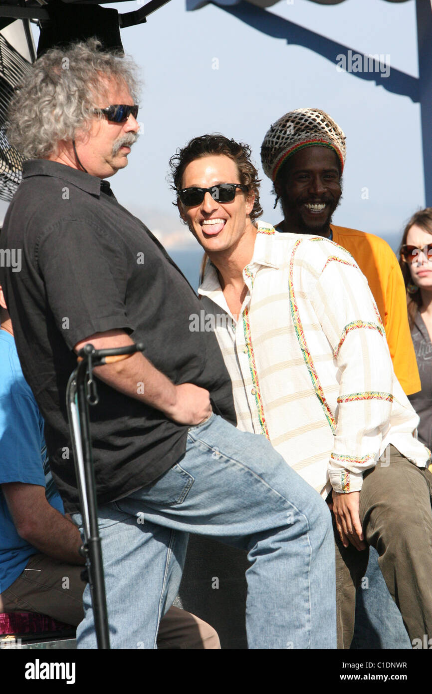 Matthew McConaughey at the Surfrider Art and Music Festival on Malibu ...