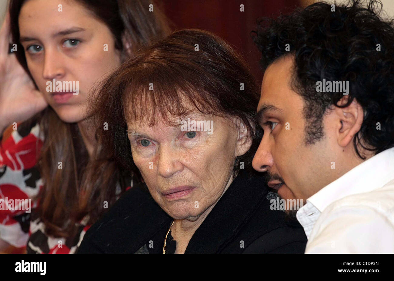 Danielle Mitterrand the former French first lady visits Chile and ...