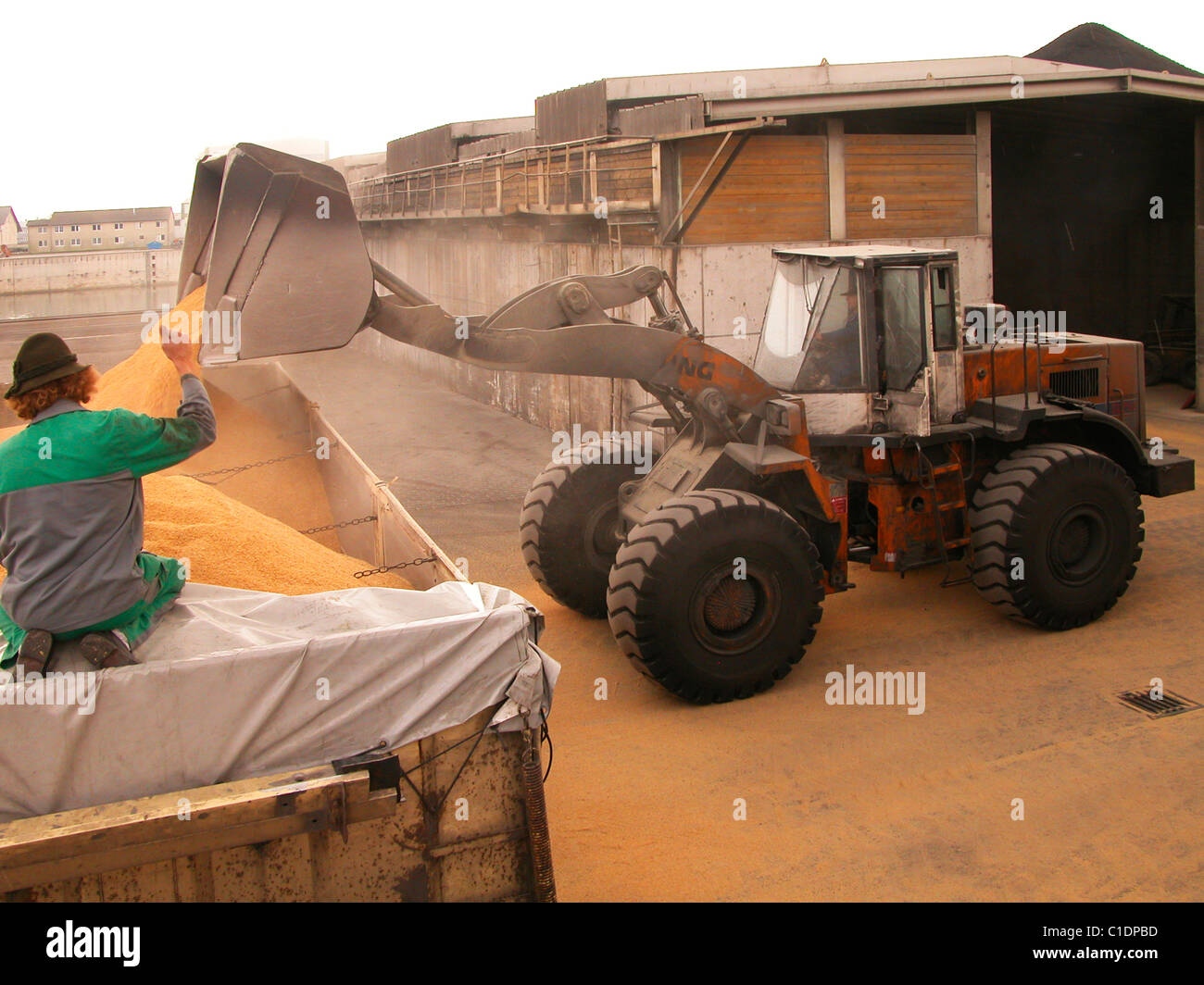 Grain lorries hi-res stock photography and images - Alamy
