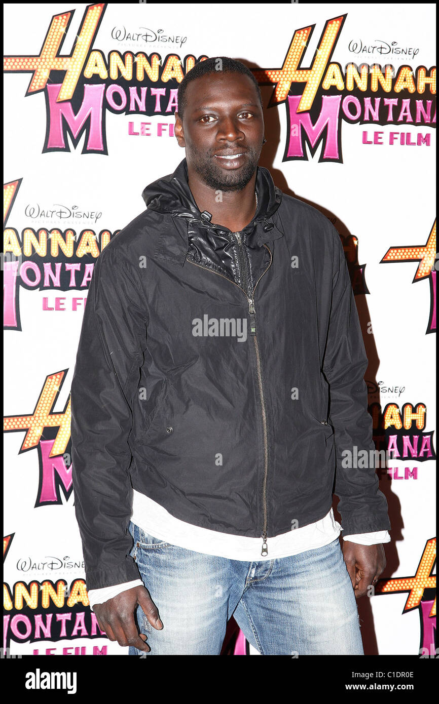 Omar Sy, Hannah Montana premiere held at the Gaumont Marignan Theater ...