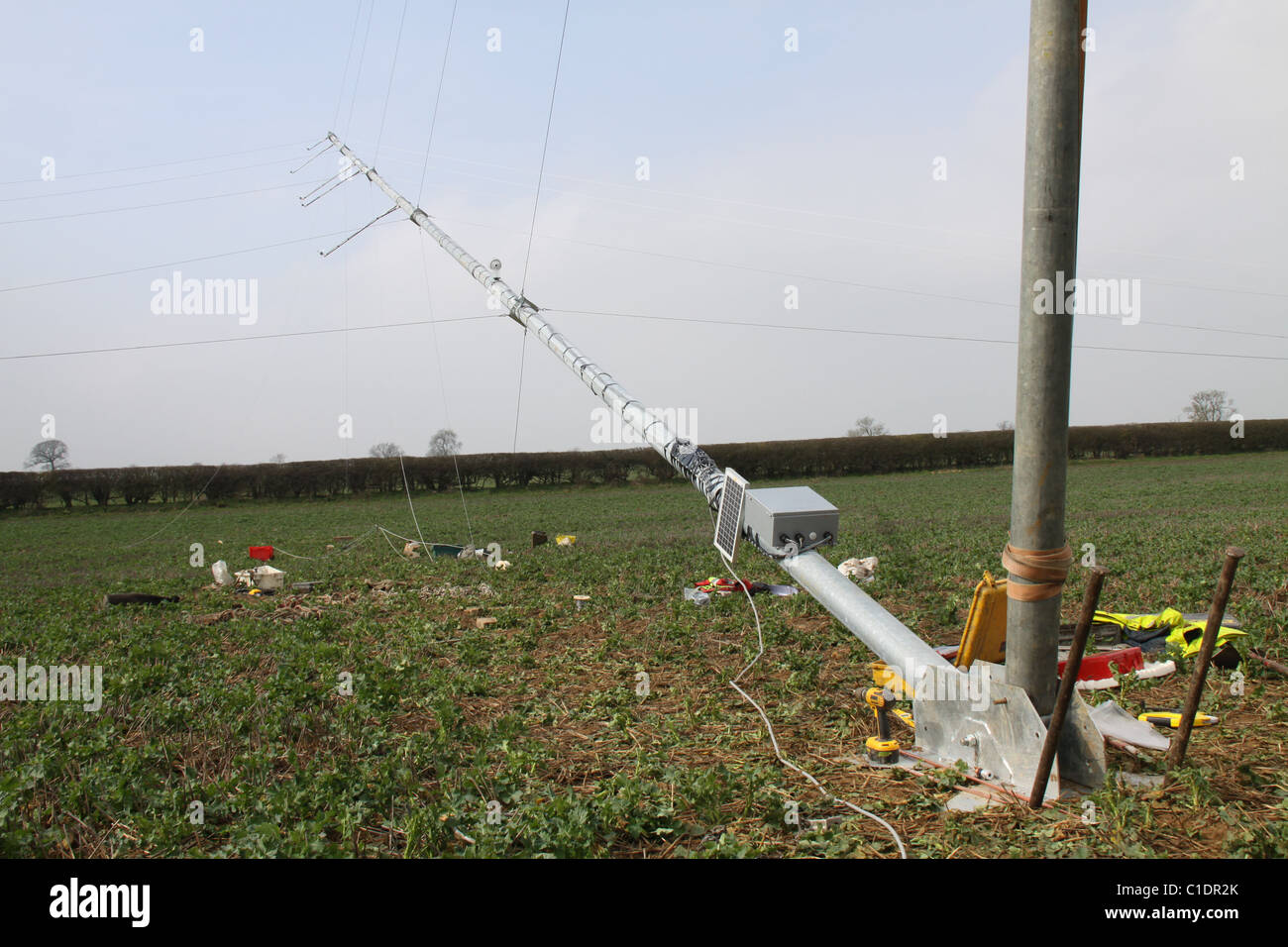 Wind turbine met mast hi-res stock photography and images - Alamy