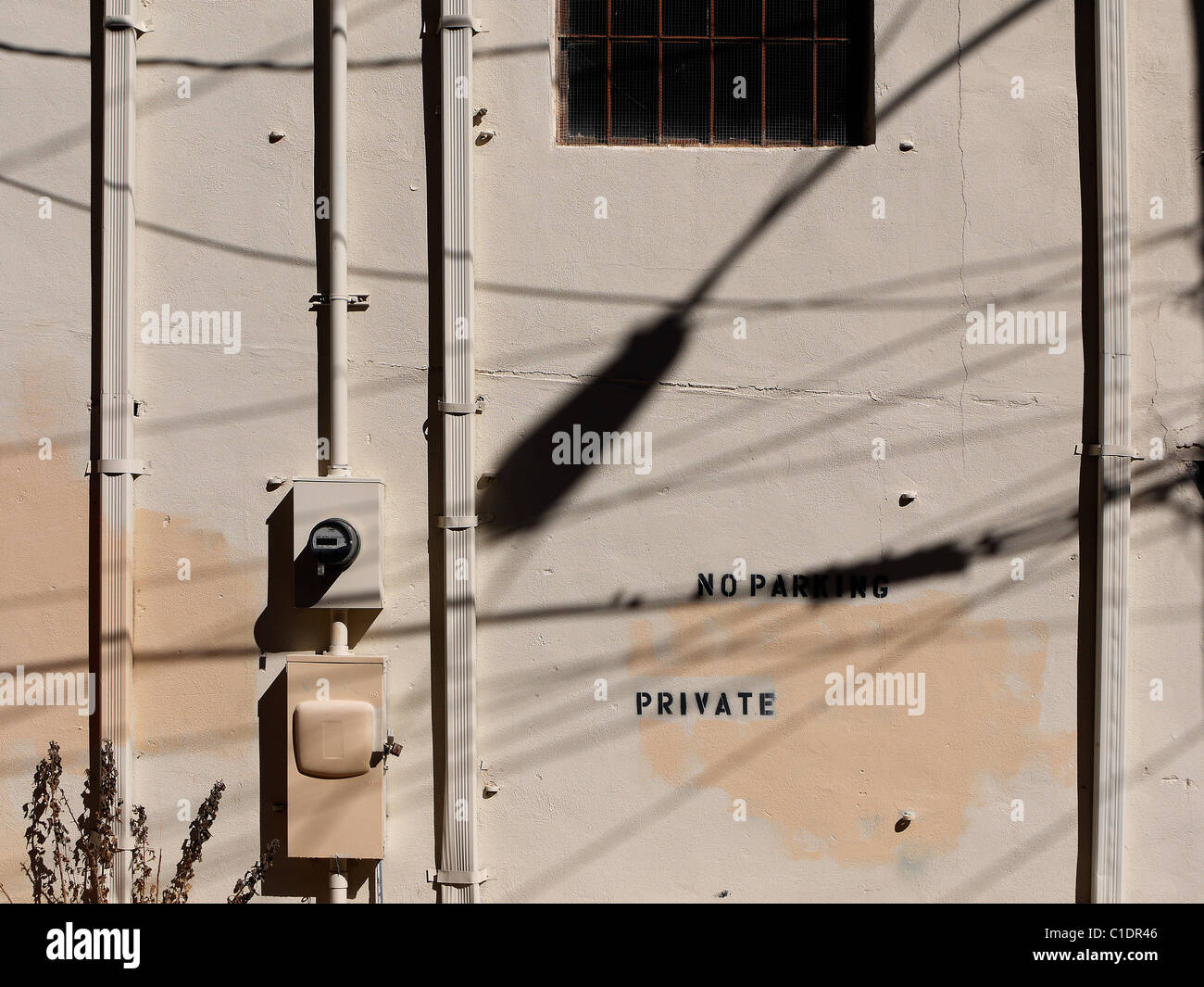 Walls, shadows & textures Stock Photo - Alamy