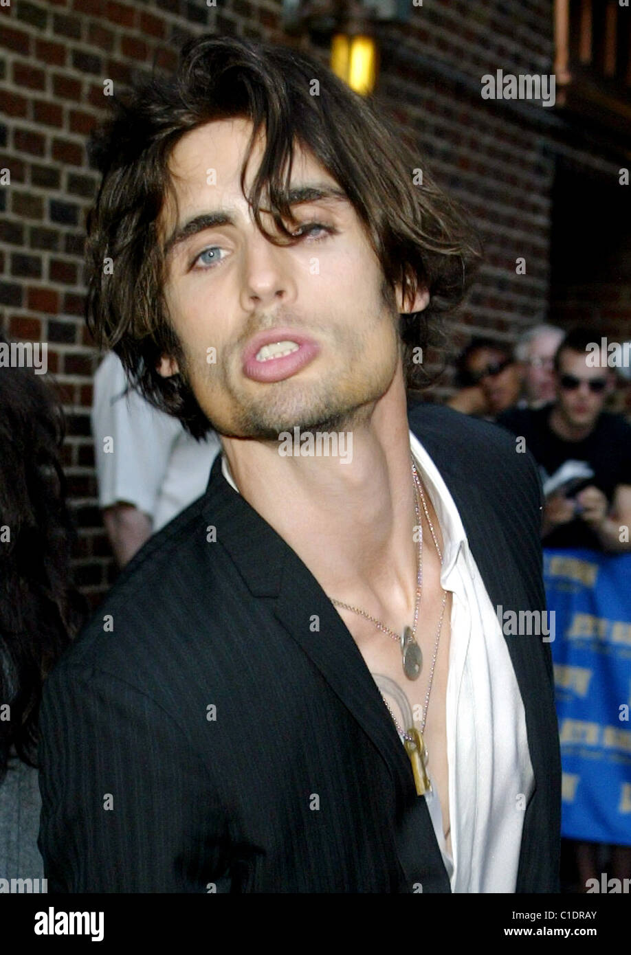 Tyson Ritter outside the Ed Sullivan Theater for the 'Late Show With ...