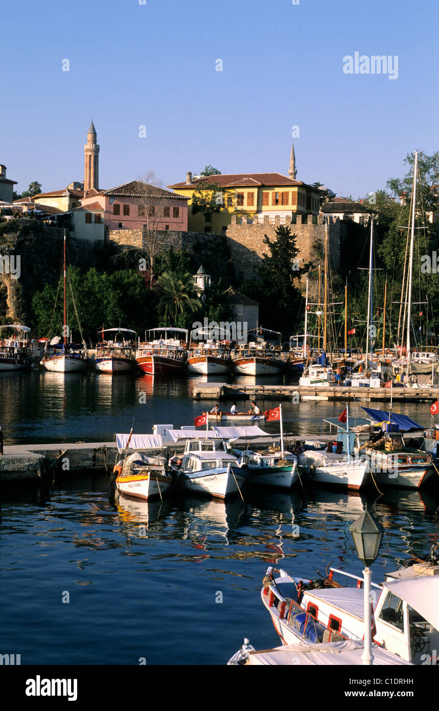 Turkey, the harbour of Antalya on the Turquoise coast Stock Photo - Alamy