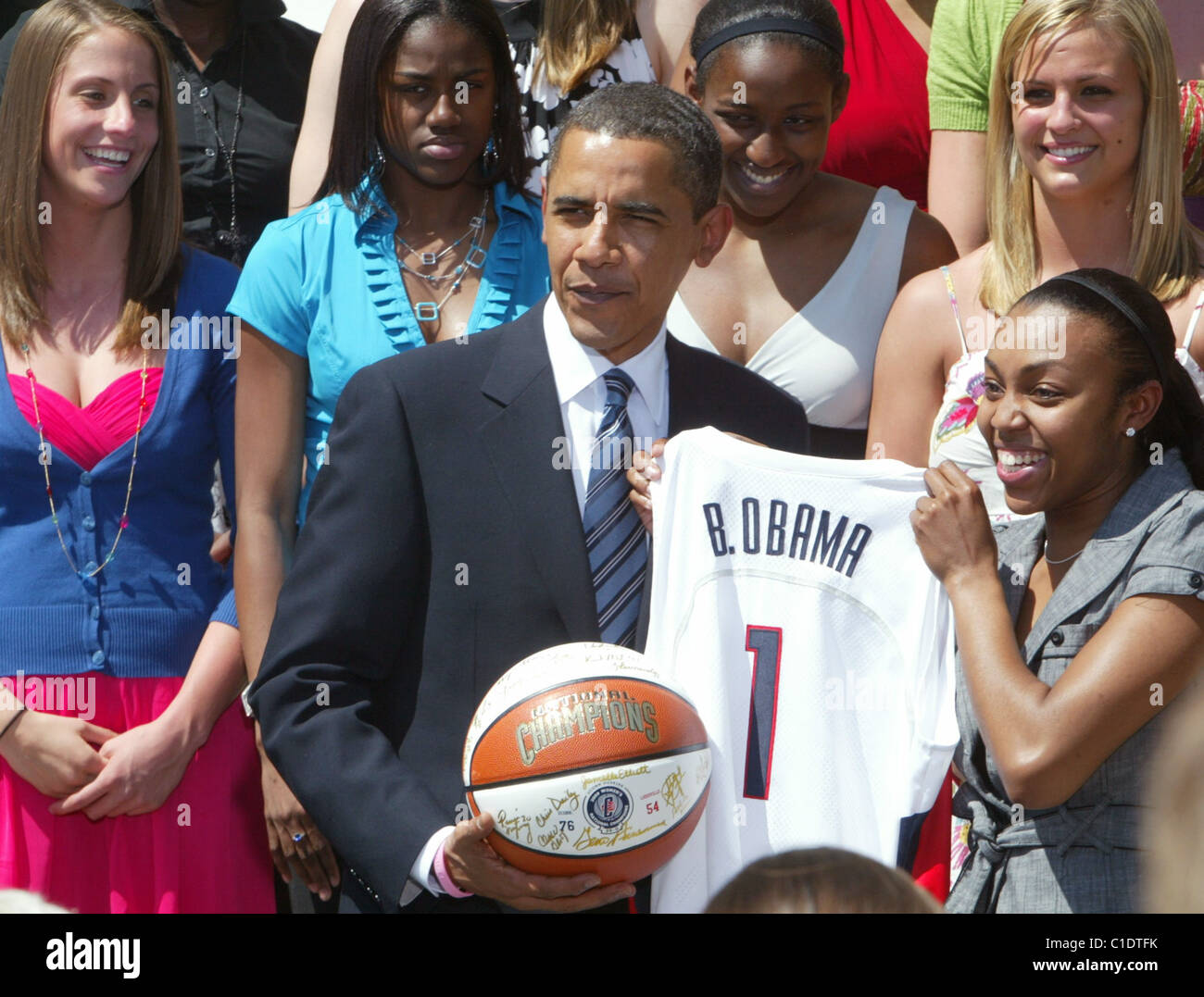 The President of the United States of America Barack Obama welcomes the ...