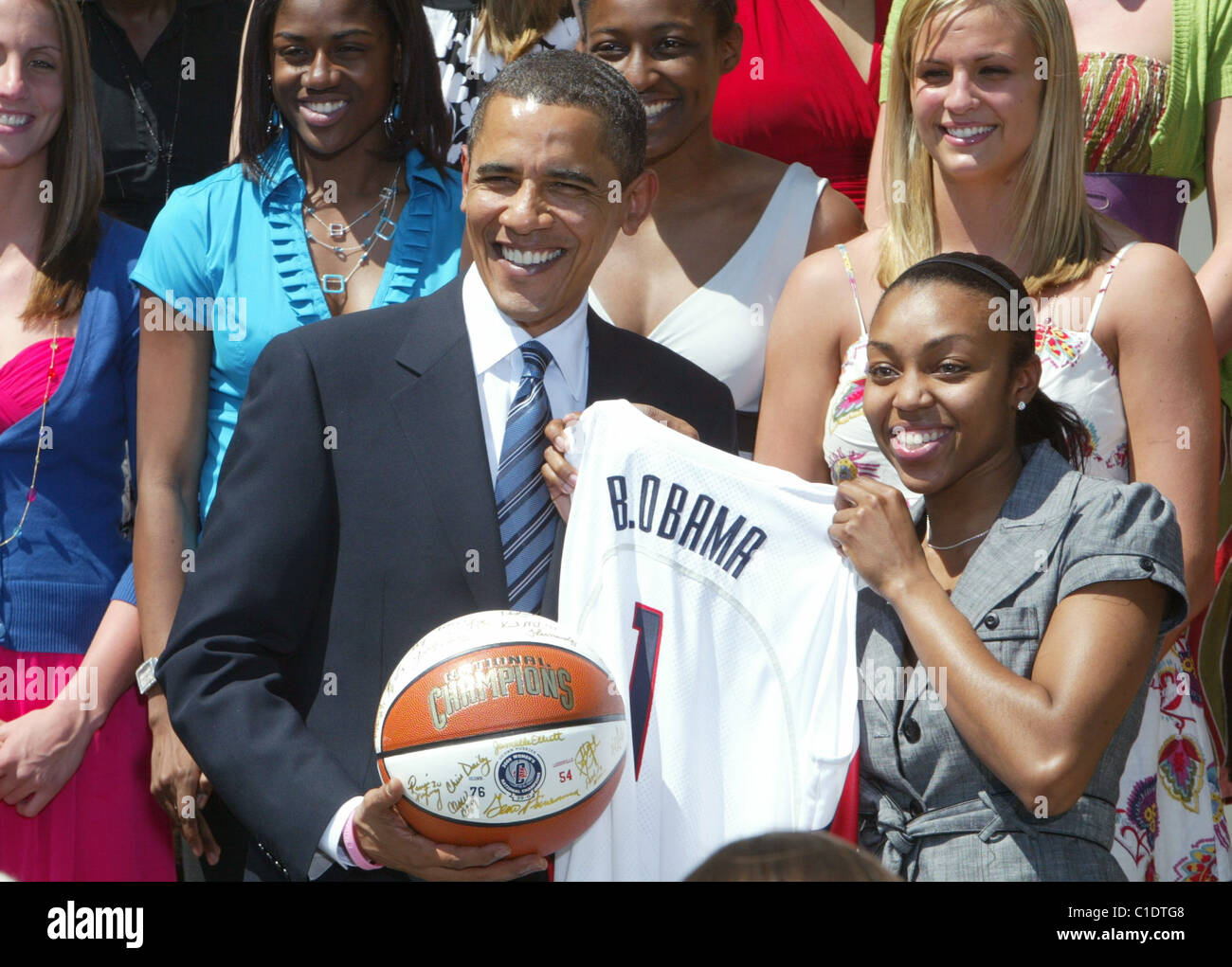 The President of the United States of America Barack Obama welcomes the ...