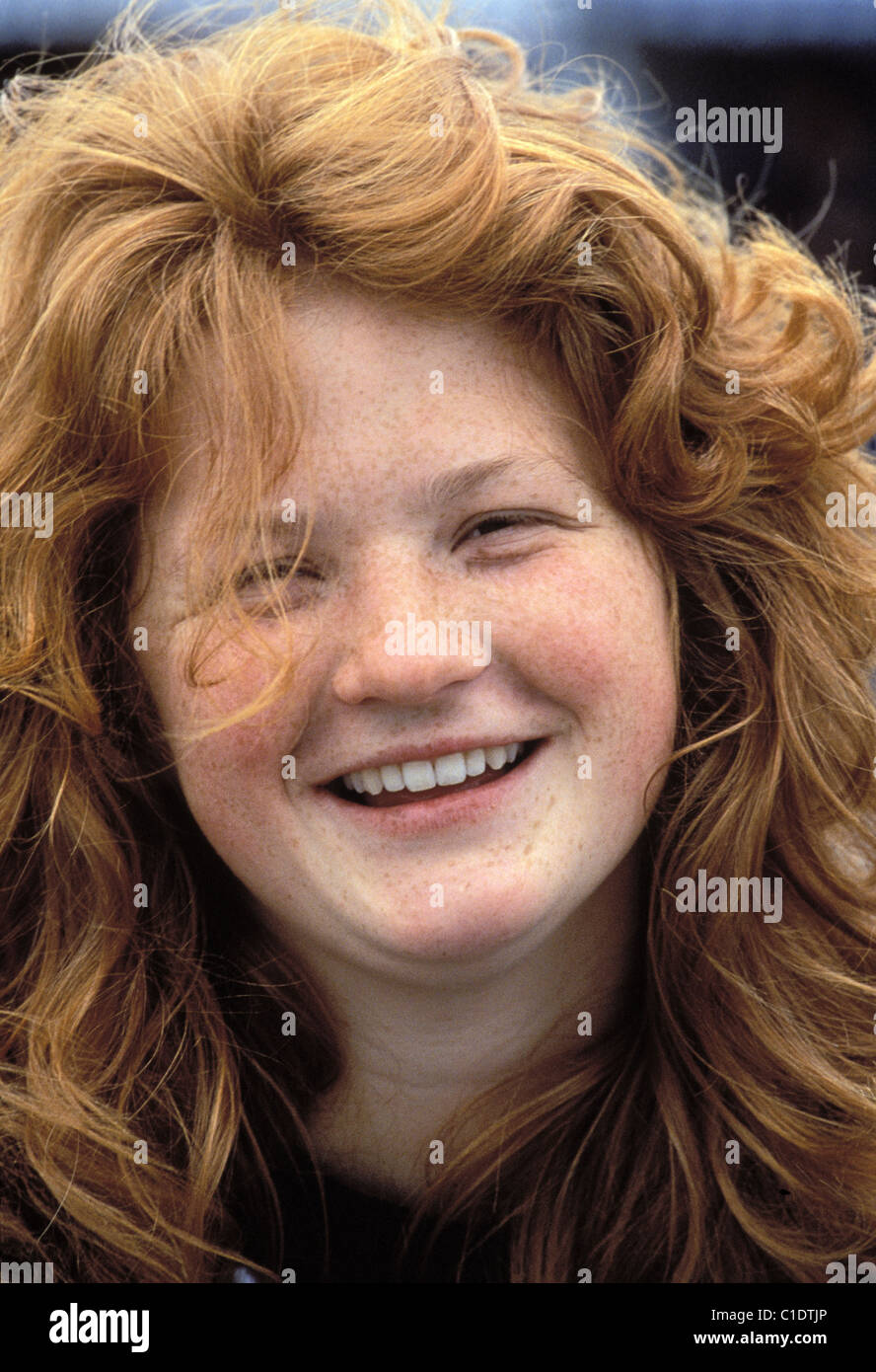 Republic of Ireland, young red-hair student in Galway Stock Photo - Alamy