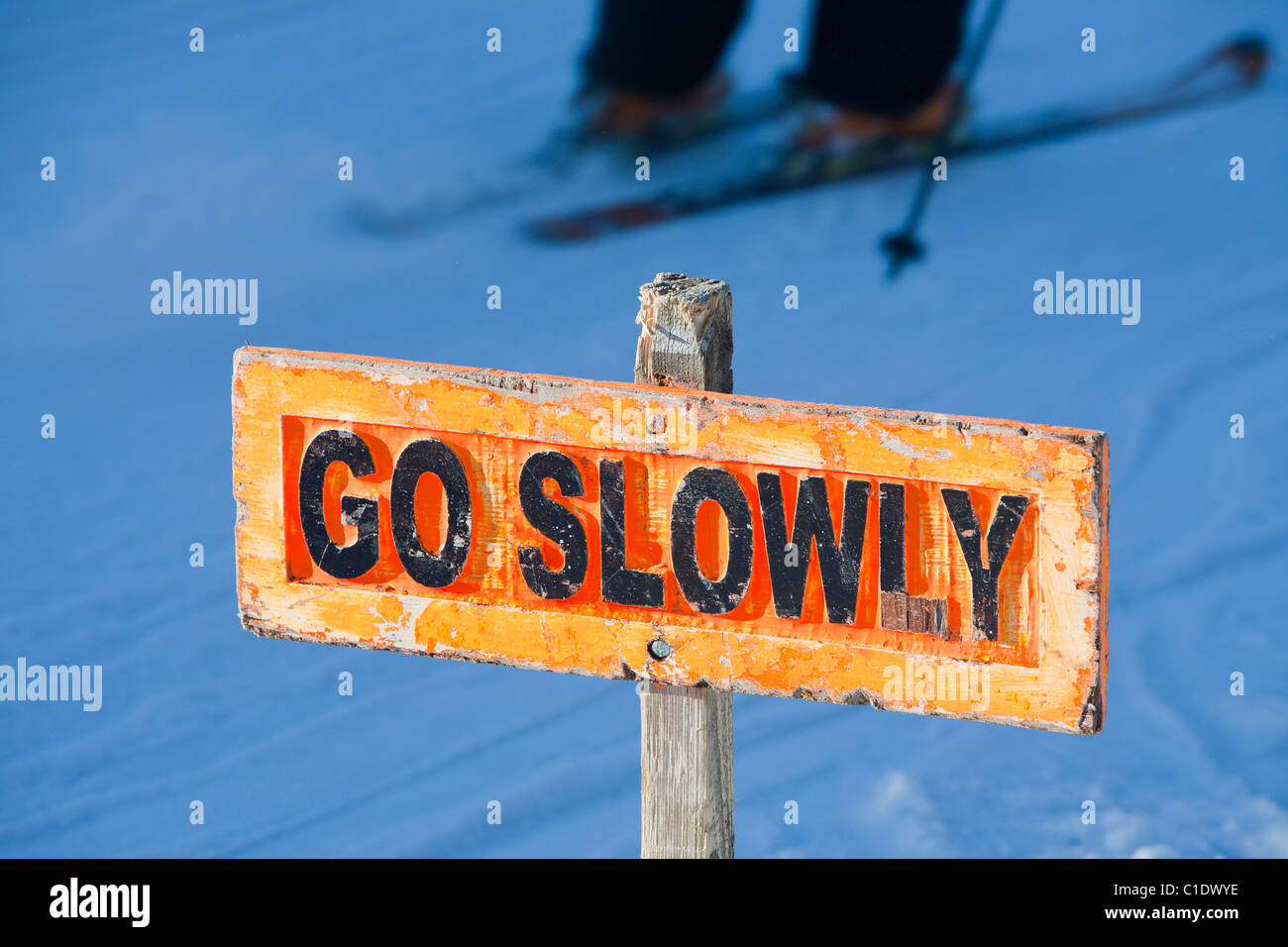 Piste sign hi-res stock photography and images - Alamy