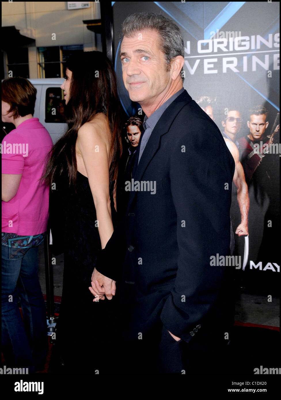 Mel Gibson and Oksana Grigorieva "X-Men Origins: Wolverine" screening ...