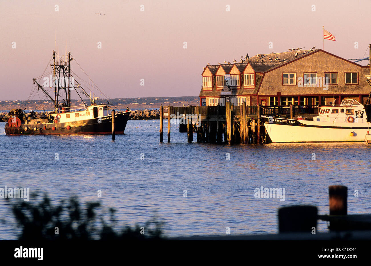 United States, Massachusetts, Cape Cod, Provincetown, the harbour Stock ...