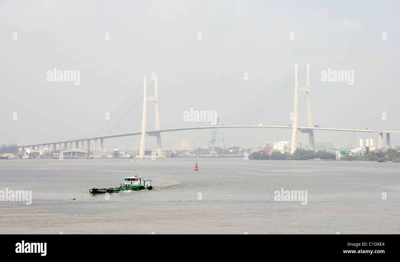 Bridge over the Saigon River Stock Photo - Alamy