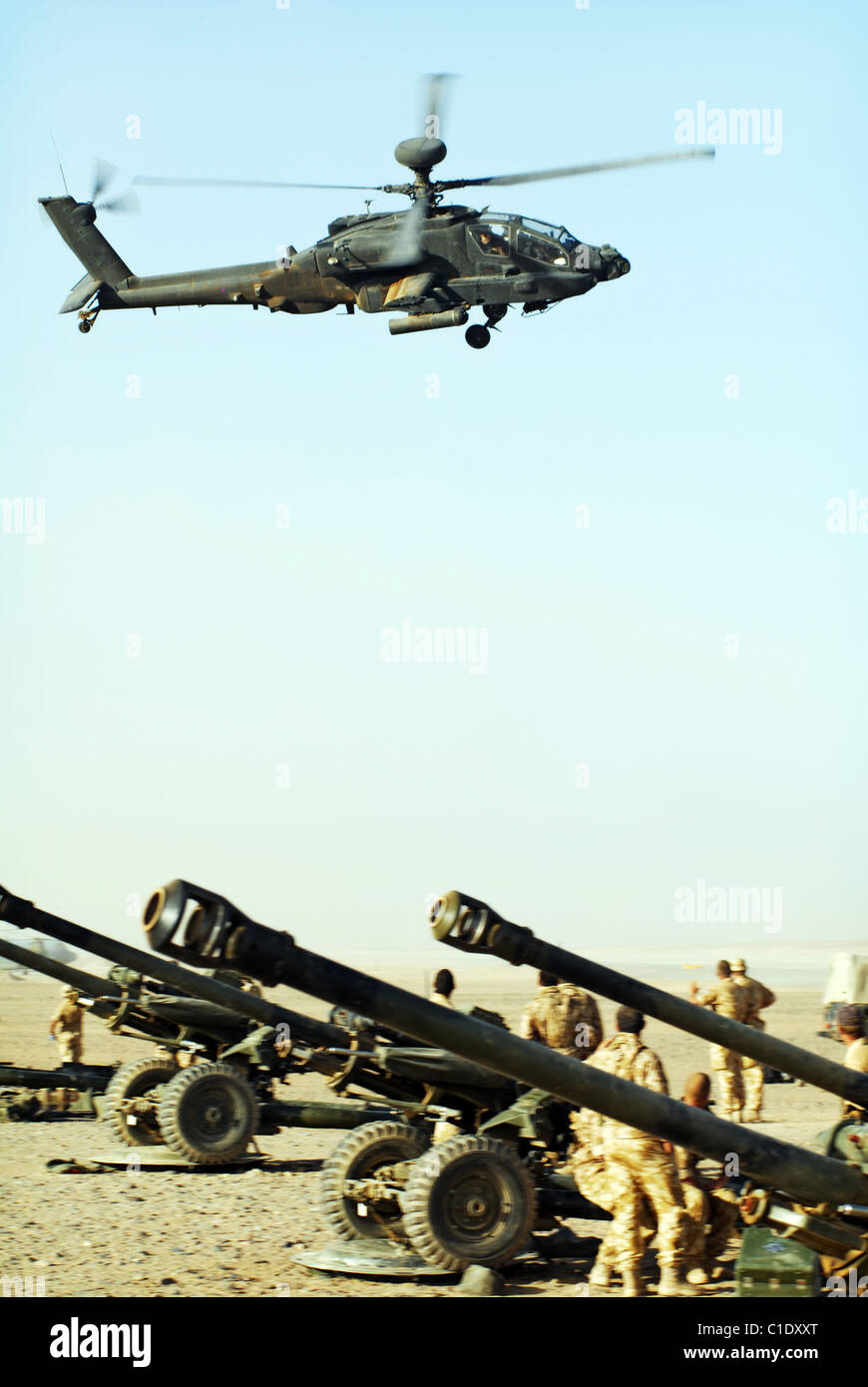 The Ah-64 Apache is a four-blade attack helicopter with reverse ...