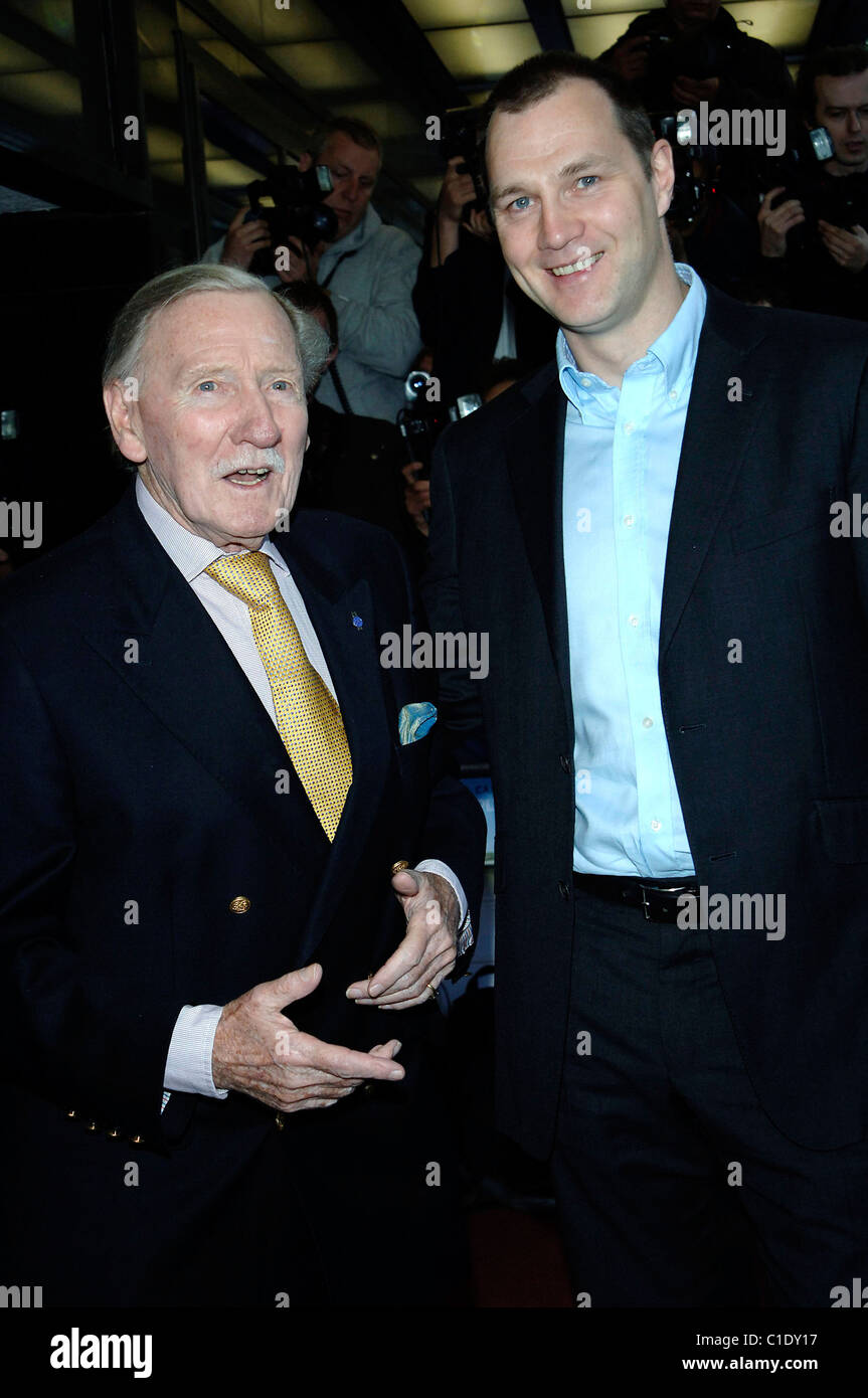 Leslie Phillips and David Morrissey, Gala Premiere of 'Is Anybody There ...