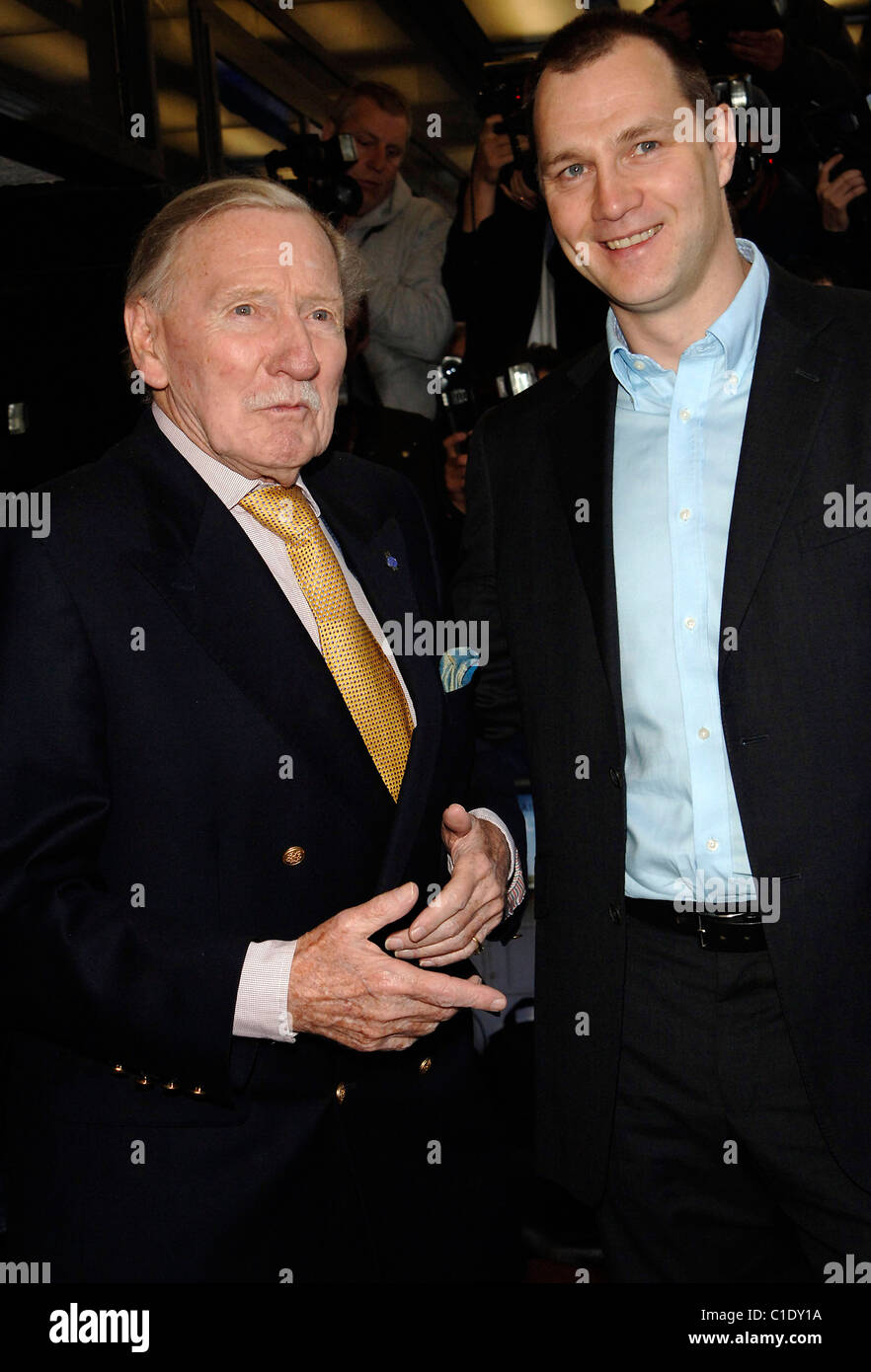 Leslie Phillips and David Morrissey, Gala Premiere of 'Is Anybody There ...