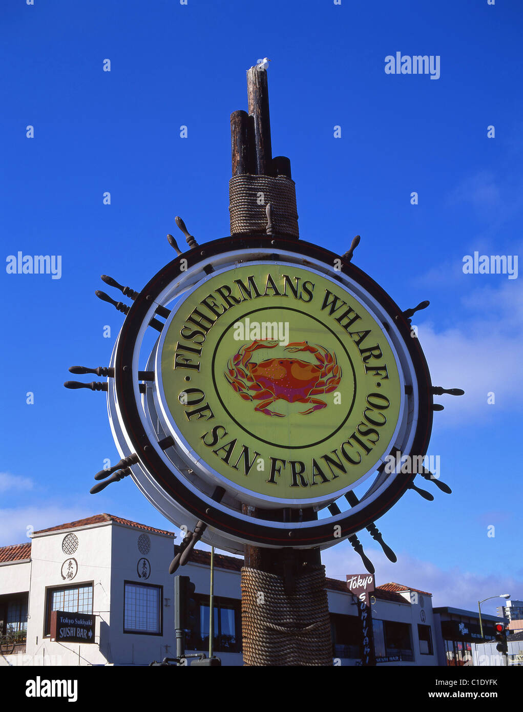 Fisherman's Wharf entrance sign, Fisherman's Wharf, San Francisco ...