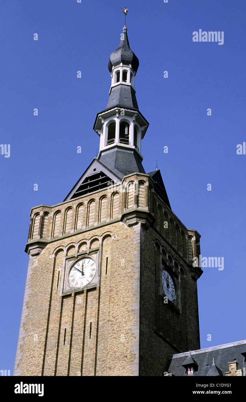France, Nord, Town Hall of Bailleul Stock Photo - Alamy