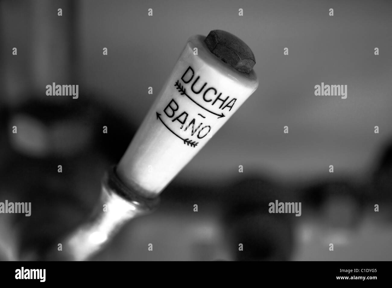 Tap control Black and White Stock Photos & Images - Alamy