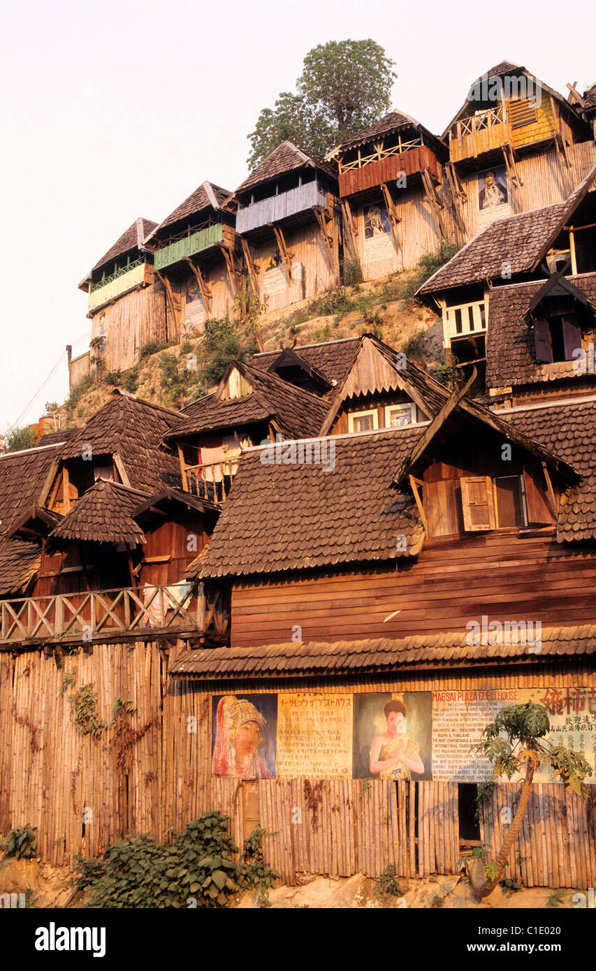 Thailand, Mae Sai, city at the border with Myanmar (Burma), in the ...