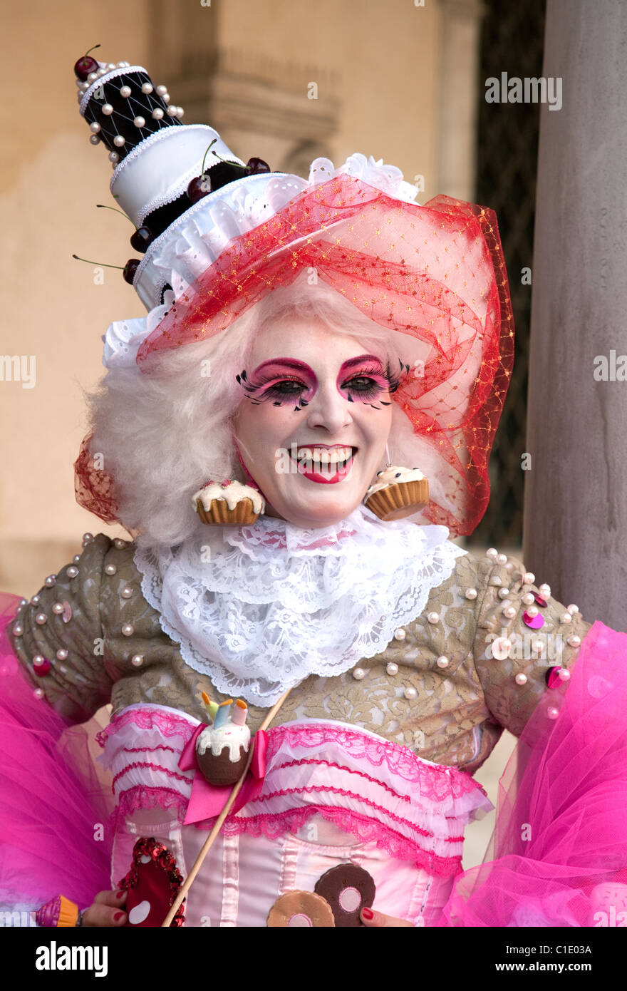 masked characters at the Venice Carnival, Venice, Italy Stock Photo - Alamy