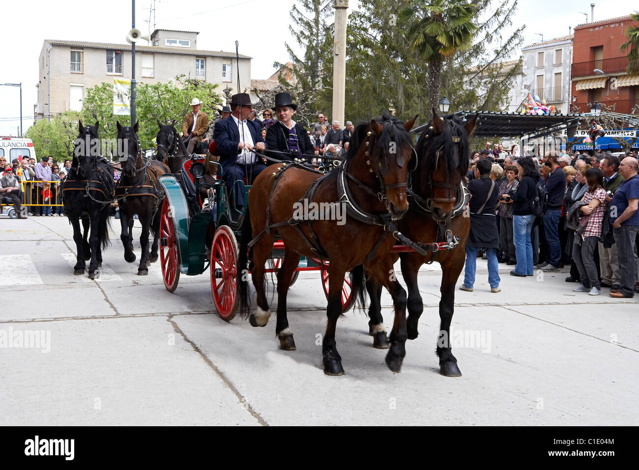 Exhibition Carts and Horses Stock Photo - Alamy