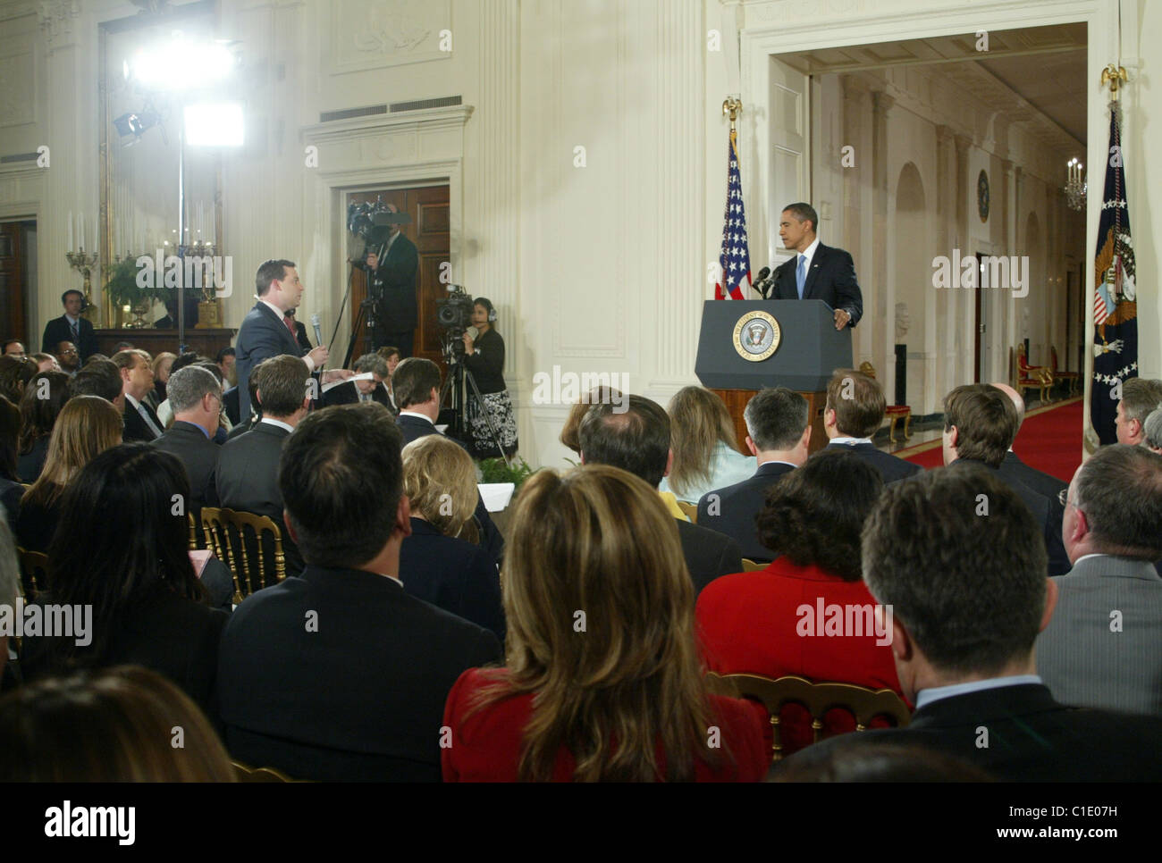 USA President Barack Obama holds a prime time press conference at the ...