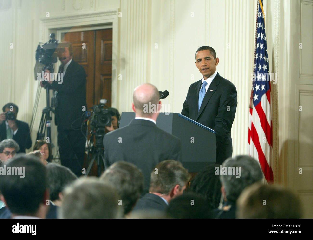 USA President Barack Obama holds a prime time press conference at the ...