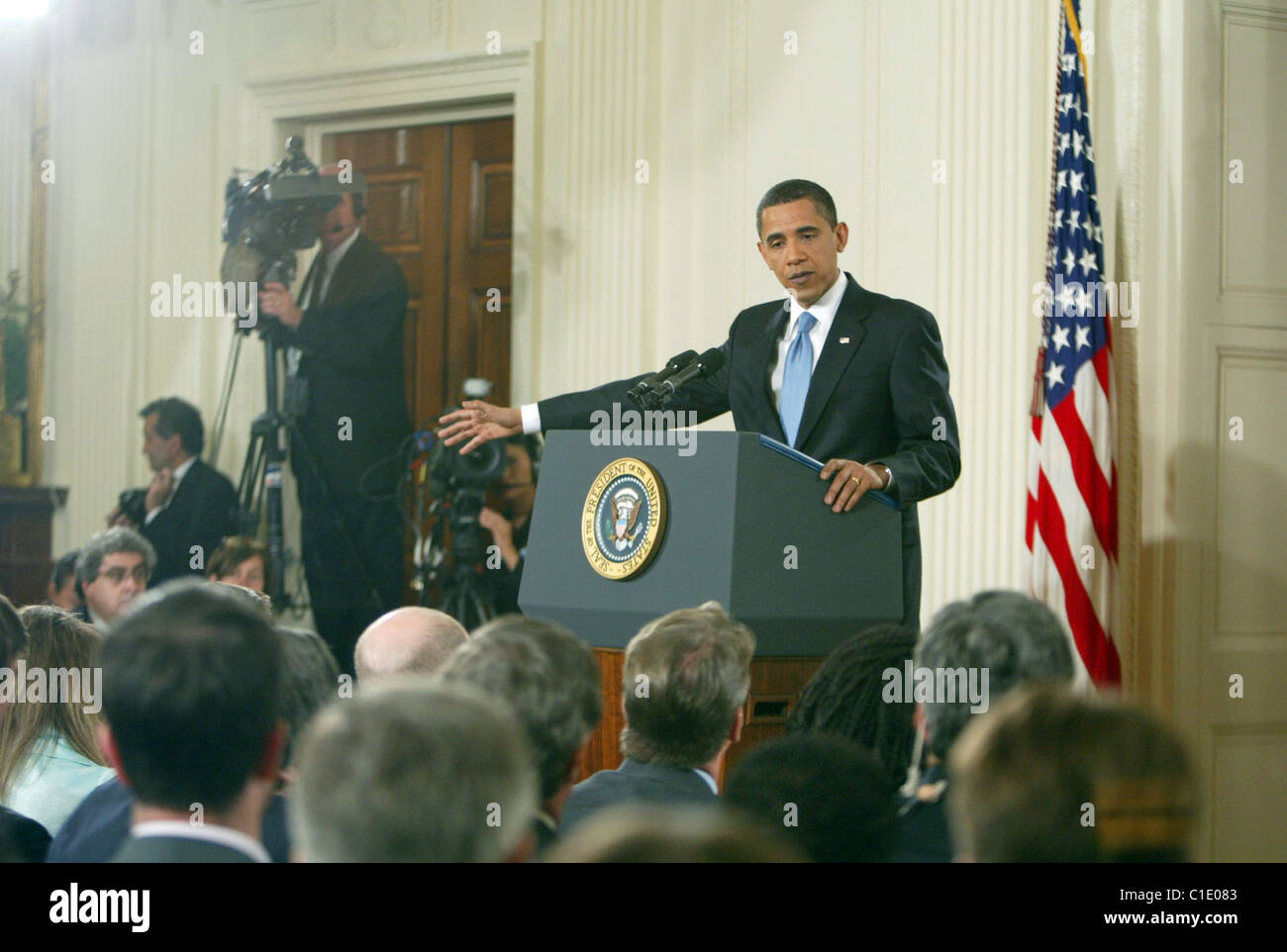 USA President Barack Obama holds a prime time press conference at the ...