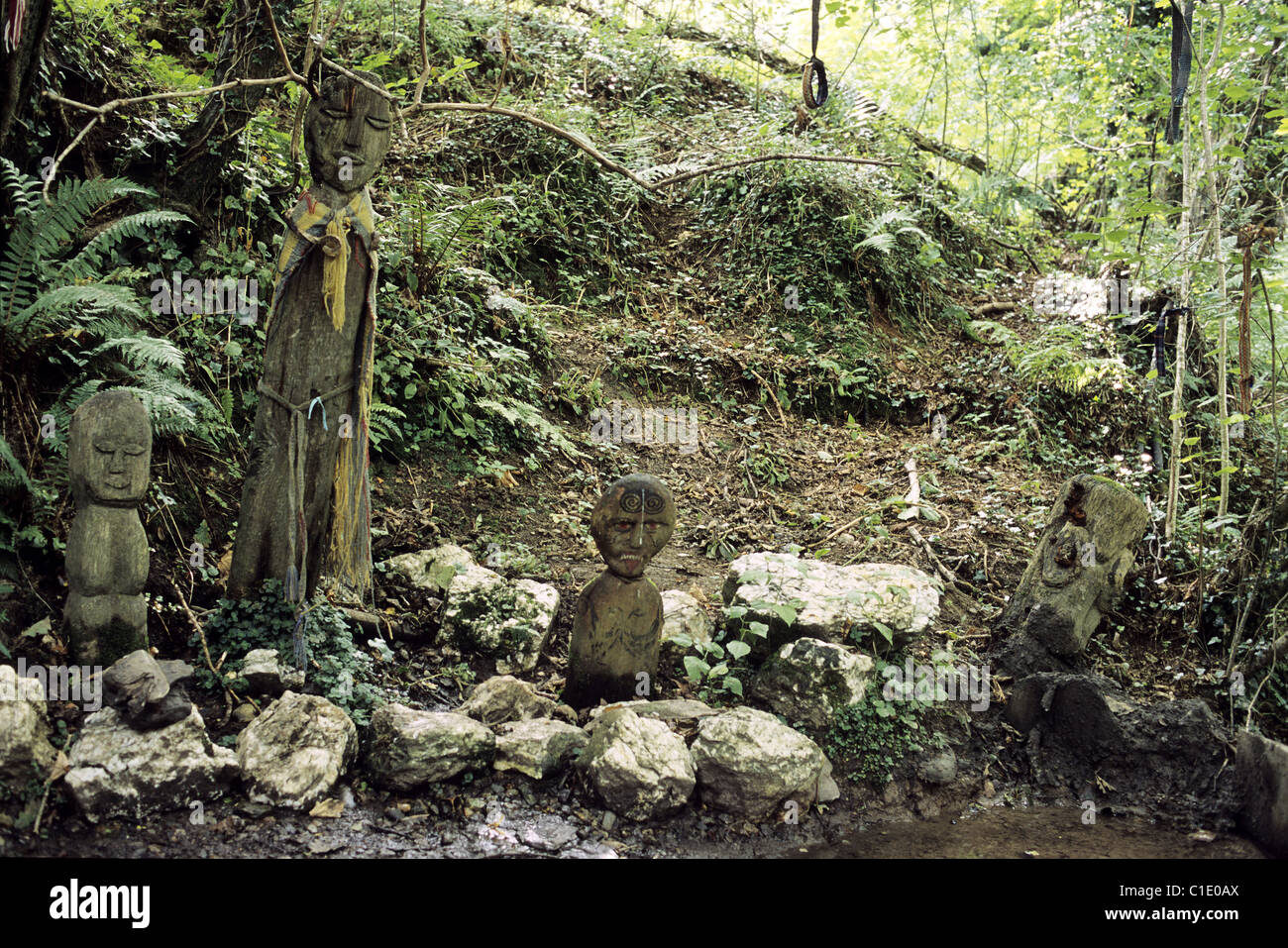 United Kingdom, Wales, Castell Henlys, Celtic village Stock Photo - Alamy