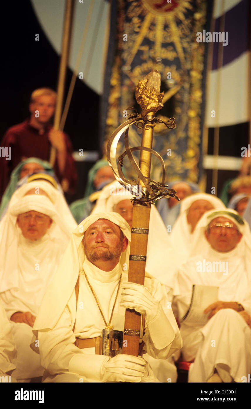 United Kingdom, Wales, Eisteddfod, Druid festival in Llanelli Stock ...