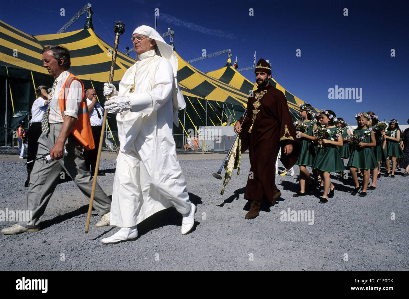 United Kingdom, Wales, Eisteddfod, Druid festival in Llanelli Stock ...