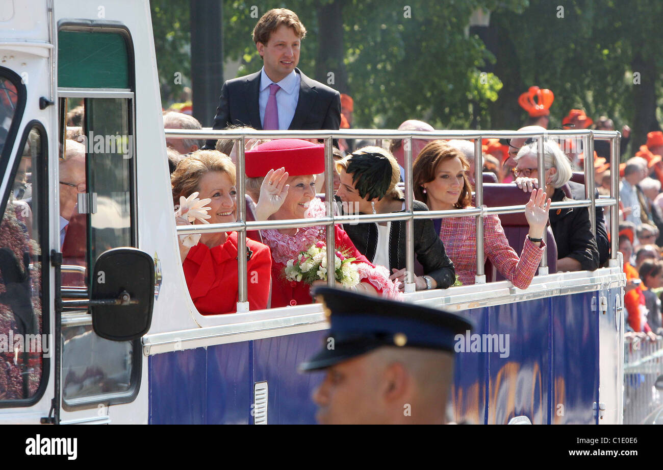 Queen Beatrix The Dutch Royal family celebrate Koninginnedag or ...