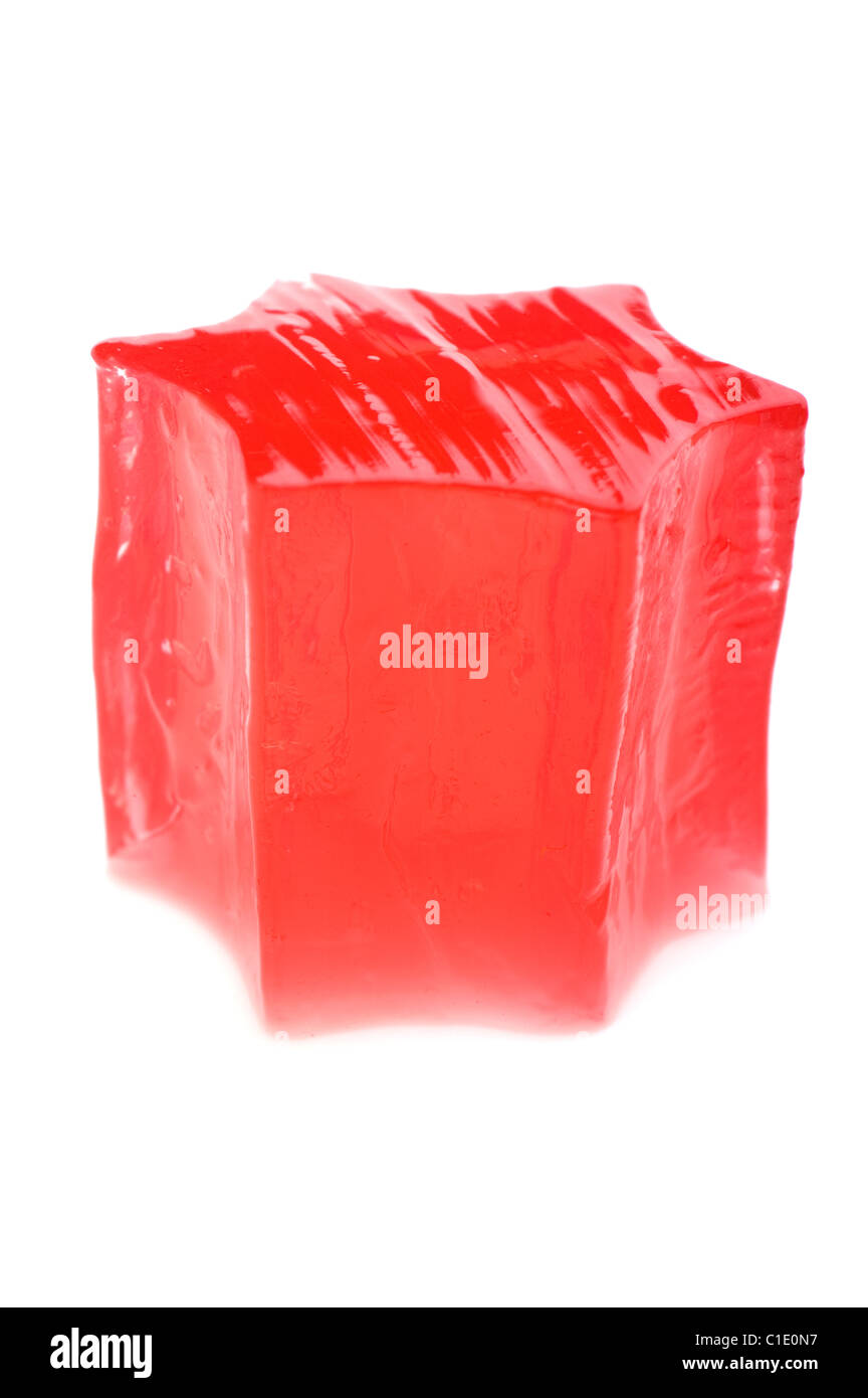 object on white - food jelly close up Stock Photo - Alamy
