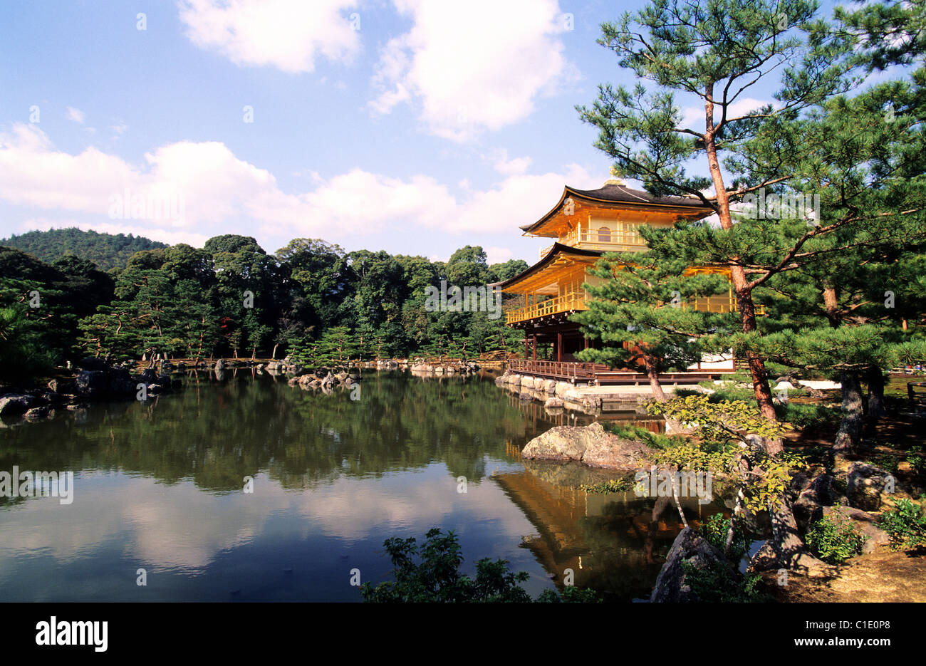 Japan Island of Honshu region of Kinki city of Kyoto temple of Kinkaku ...