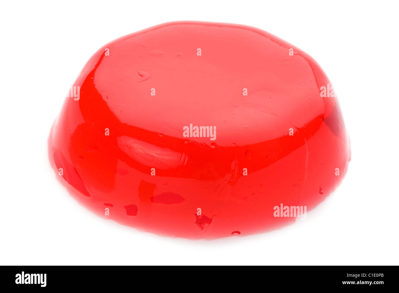 object on white - food jelly close up Stock Photo - Alamy