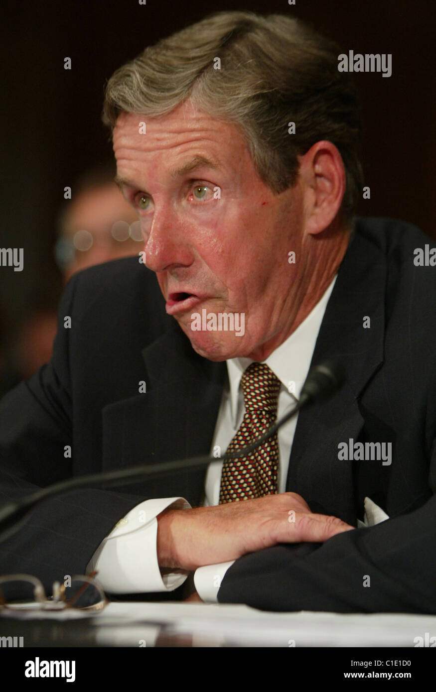John Clancy, chairman of Maersk, Inc. participates in a Senate Foreign ...